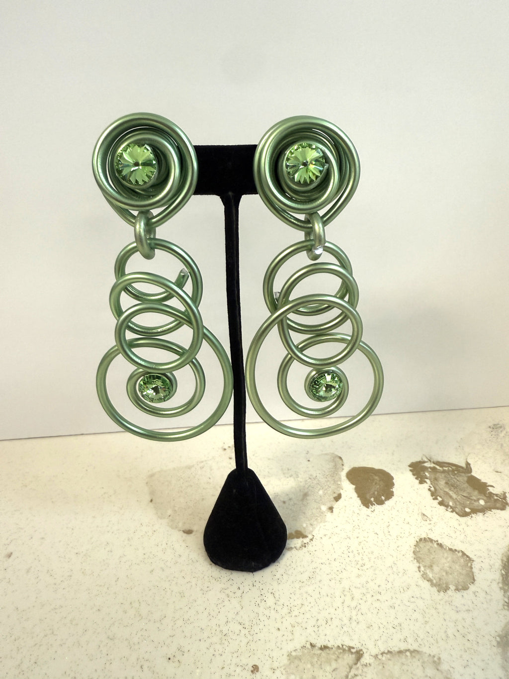 Stellar Coil Crystal Drops – Irresistible Boutique